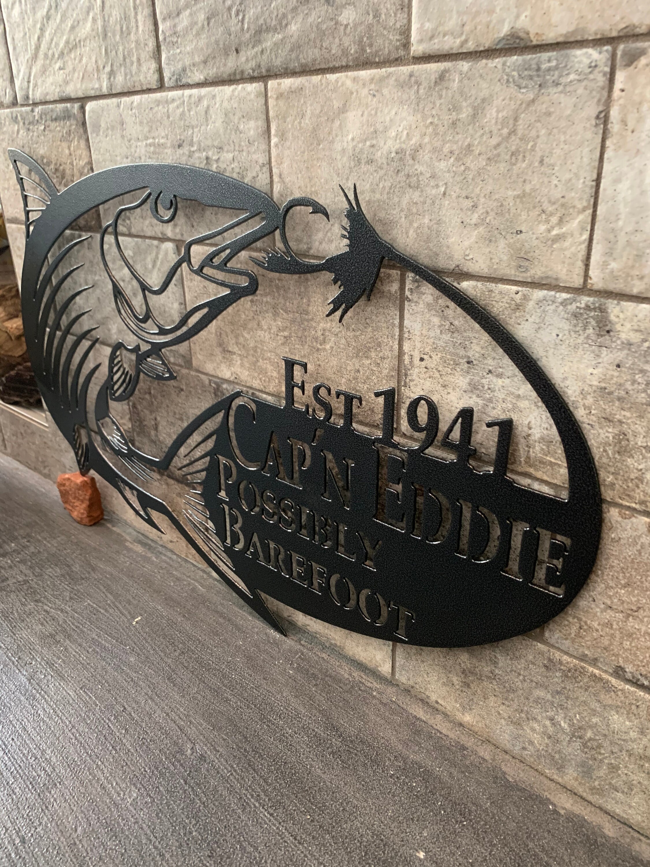 Custom Bonefish Sign Stainless Steel | Etsy