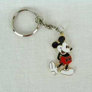 Vintage Mickey Mouse Key Chain 70s Enamel Disney Taiwan 1970s | Etsy