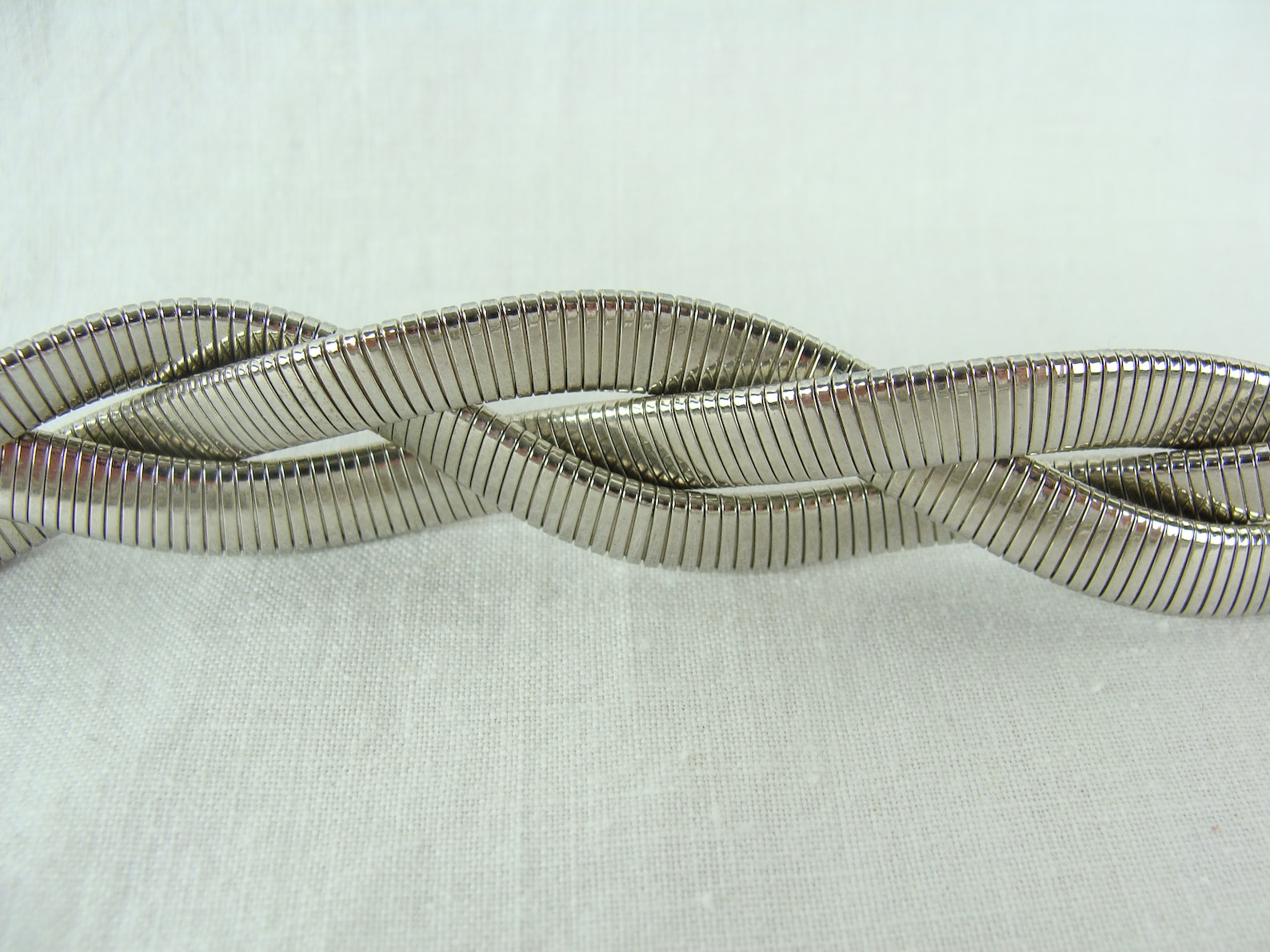 Vintage Mimi Di N Belt 80s Silver Tone Metal Stretch Belt | Etsy