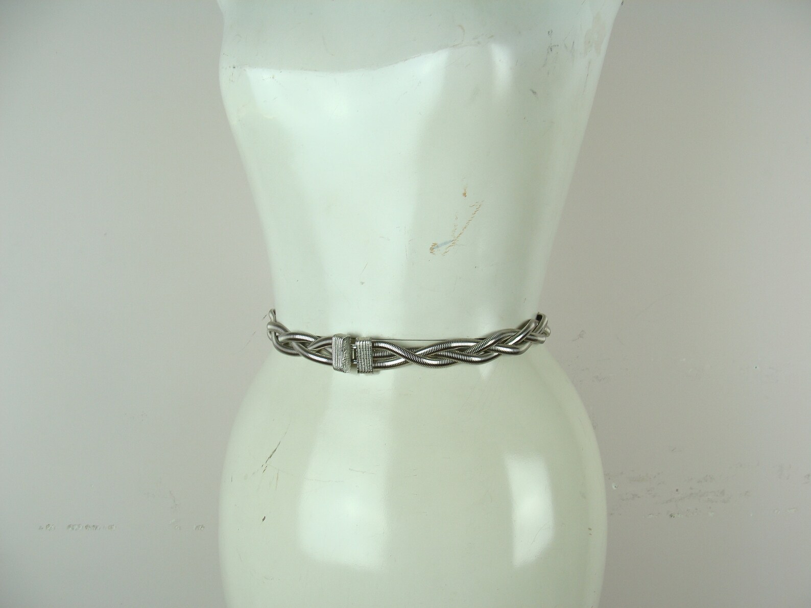 Vintage Mimi Di N Belt 80s Silver Tone Metal Stretch Belt | Etsy