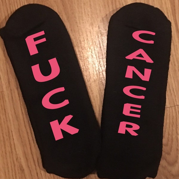 Cancer Socks - Etsy