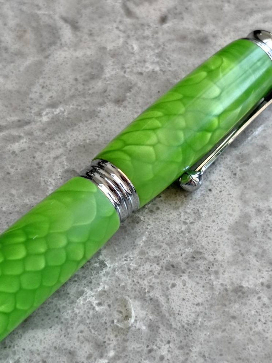 Bright Green Reptile/snake Design Ballpoint or Fountain Pen - Etsy