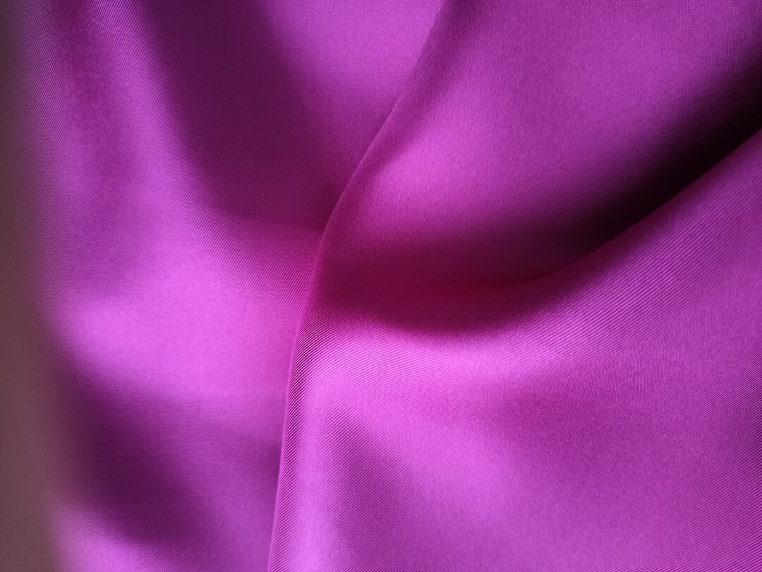 Bright Fuchsia Pink Silk Twill Fabric – Twill. Ideal for Sewing, High ...
