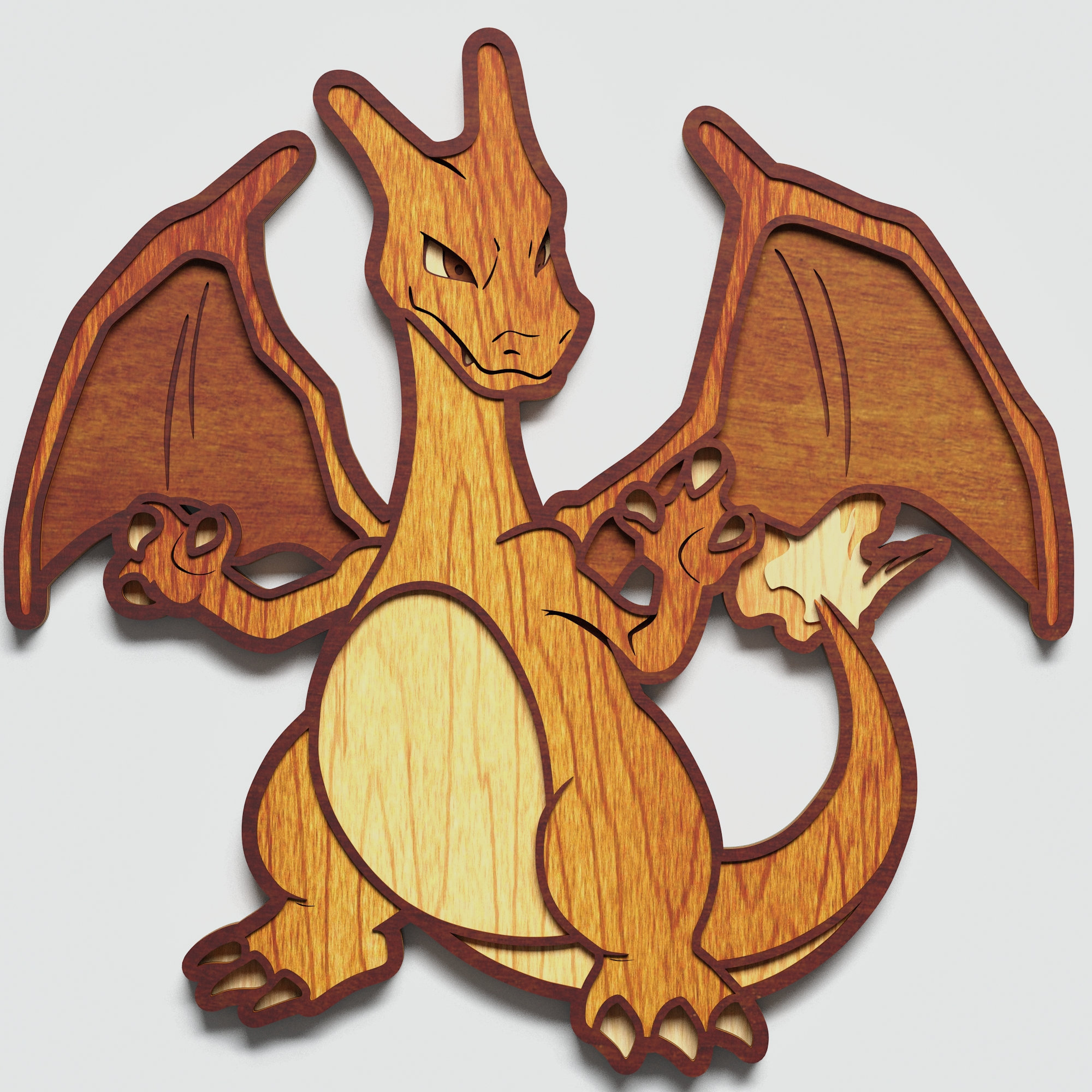 Multilayer Charizard Pokemon 3d svg Design DXF SVG Layered | Etsy