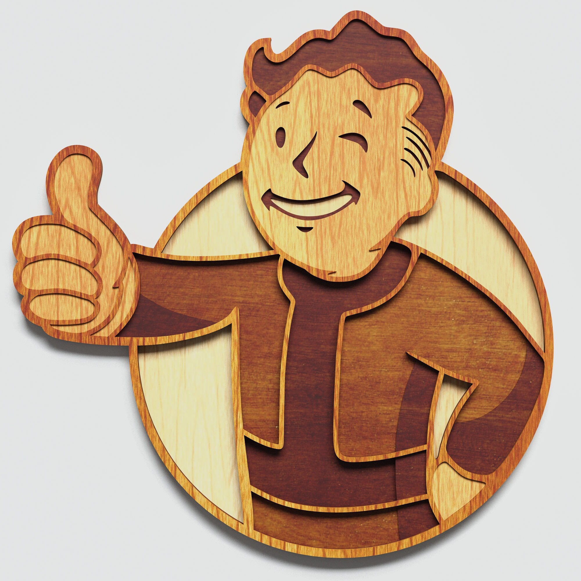 Multilayer Vault Boy Mandala DXF SVG Vector Vault Boy | Etsy