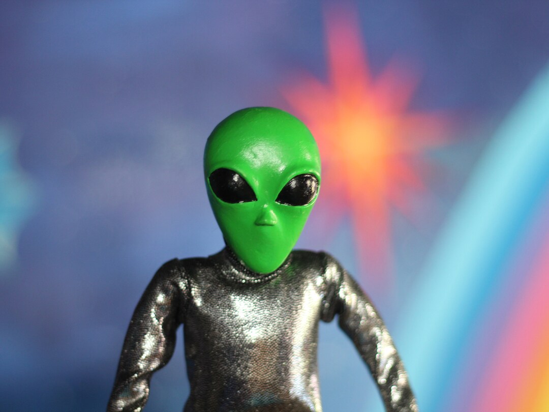 Space Man Alien Doll – Handmade Extraterrestrial Art Doll. UFO Alien ...
