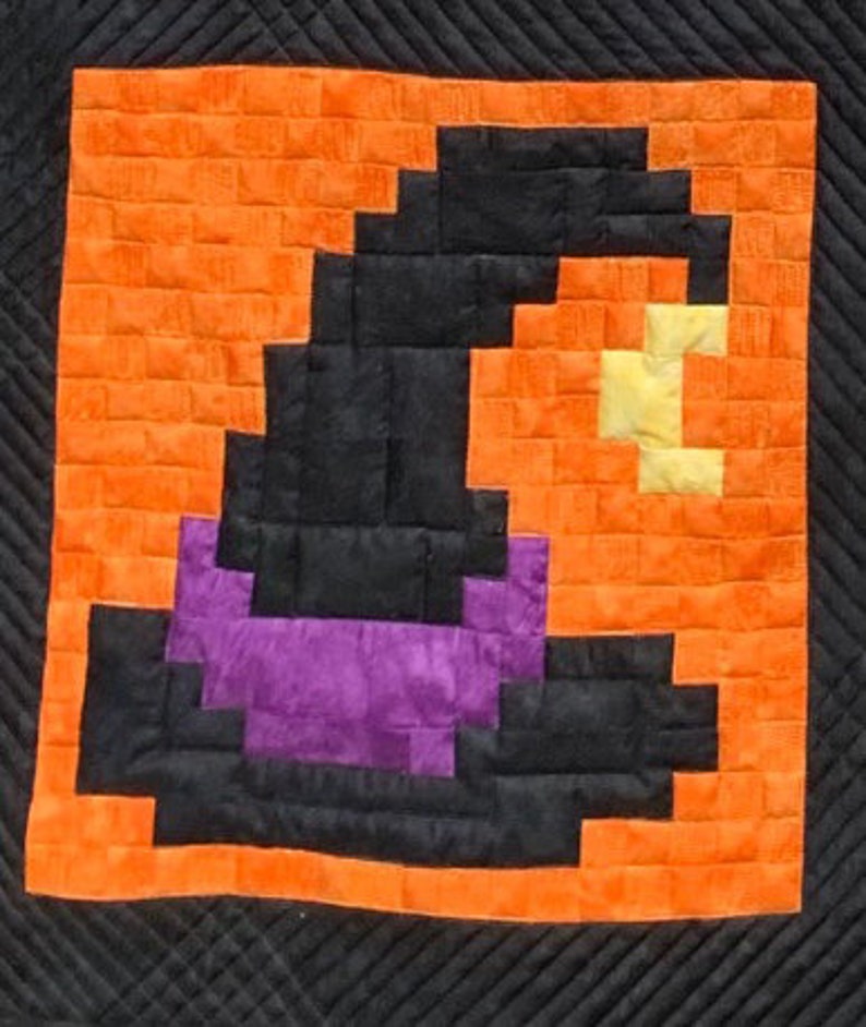 Witch Hat Quilt Block - PDF Pattern - Etsy