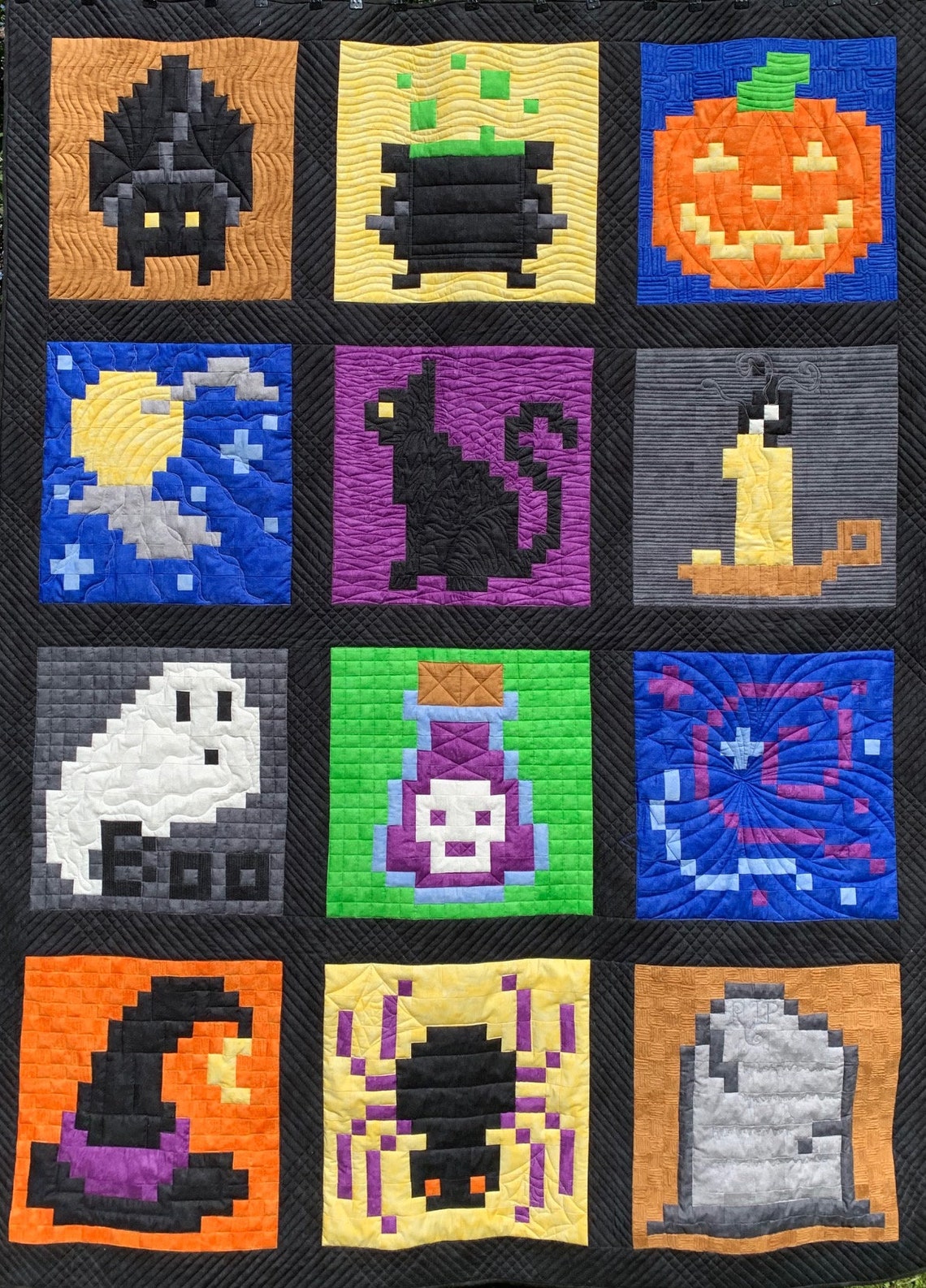 Witch Hat Quilt Block - PDF Pattern - Etsy