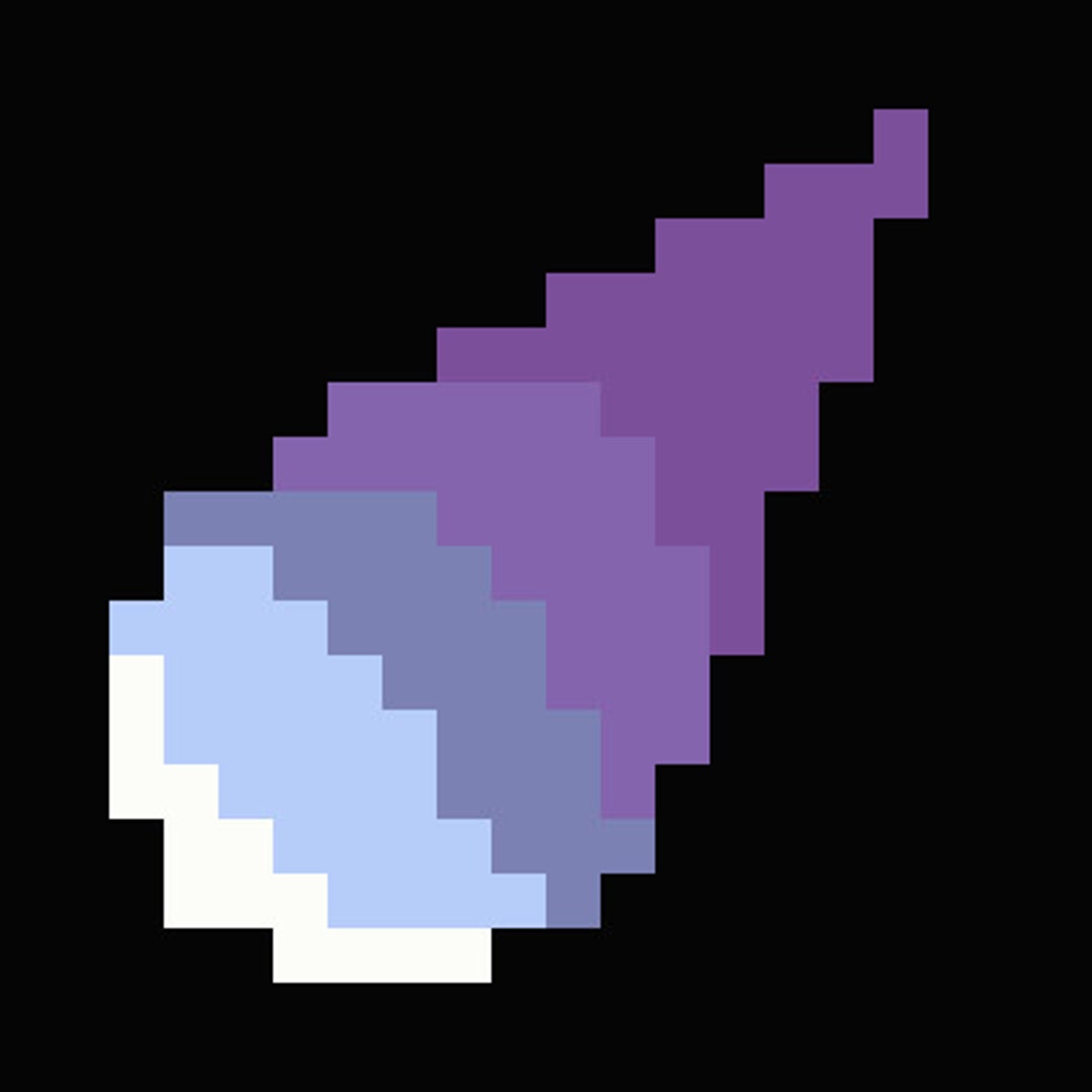 Pixelated Galaxy Quilt a Long Block 4 - Comet PDF Pattern - Etsy