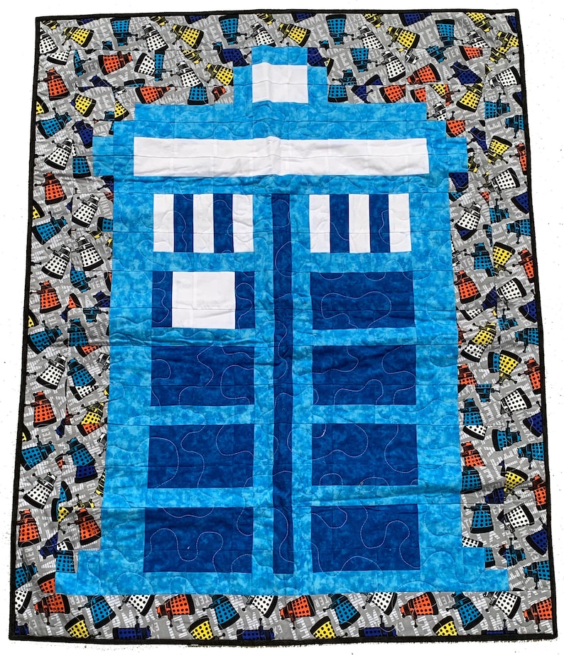 Britich Police Box Lap Quilt Pattern PDF - Etsy