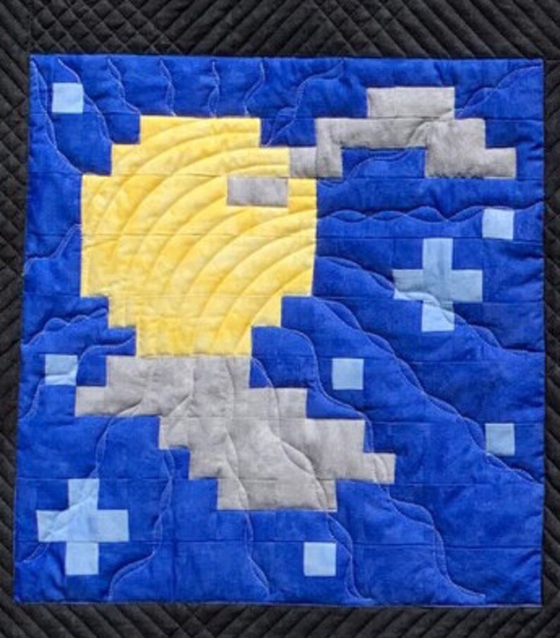 Full Moon Quilt Block - PDF Pattern - Etsy