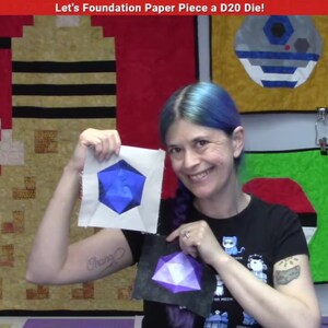 D20 Dice Foundation Paper Piecing Pattern FPP - Etsy