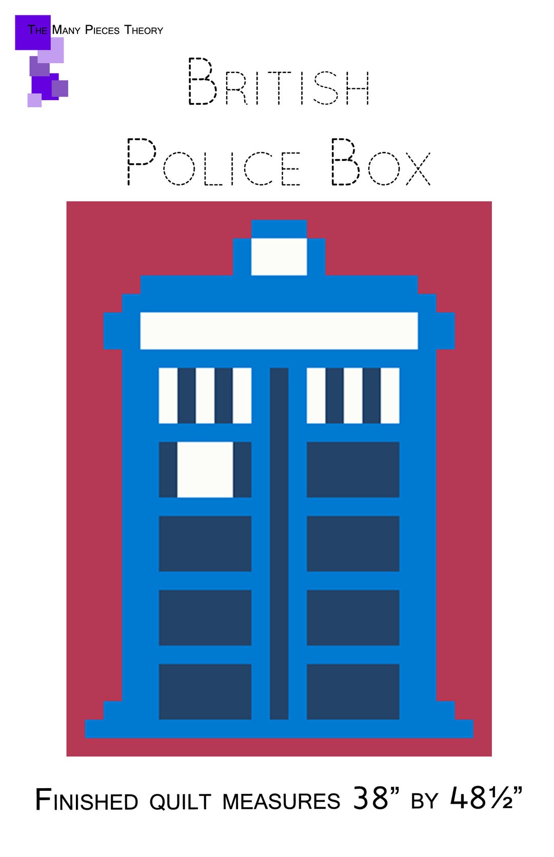Britich Police Box Lap Quilt Pattern PDF - Etsy