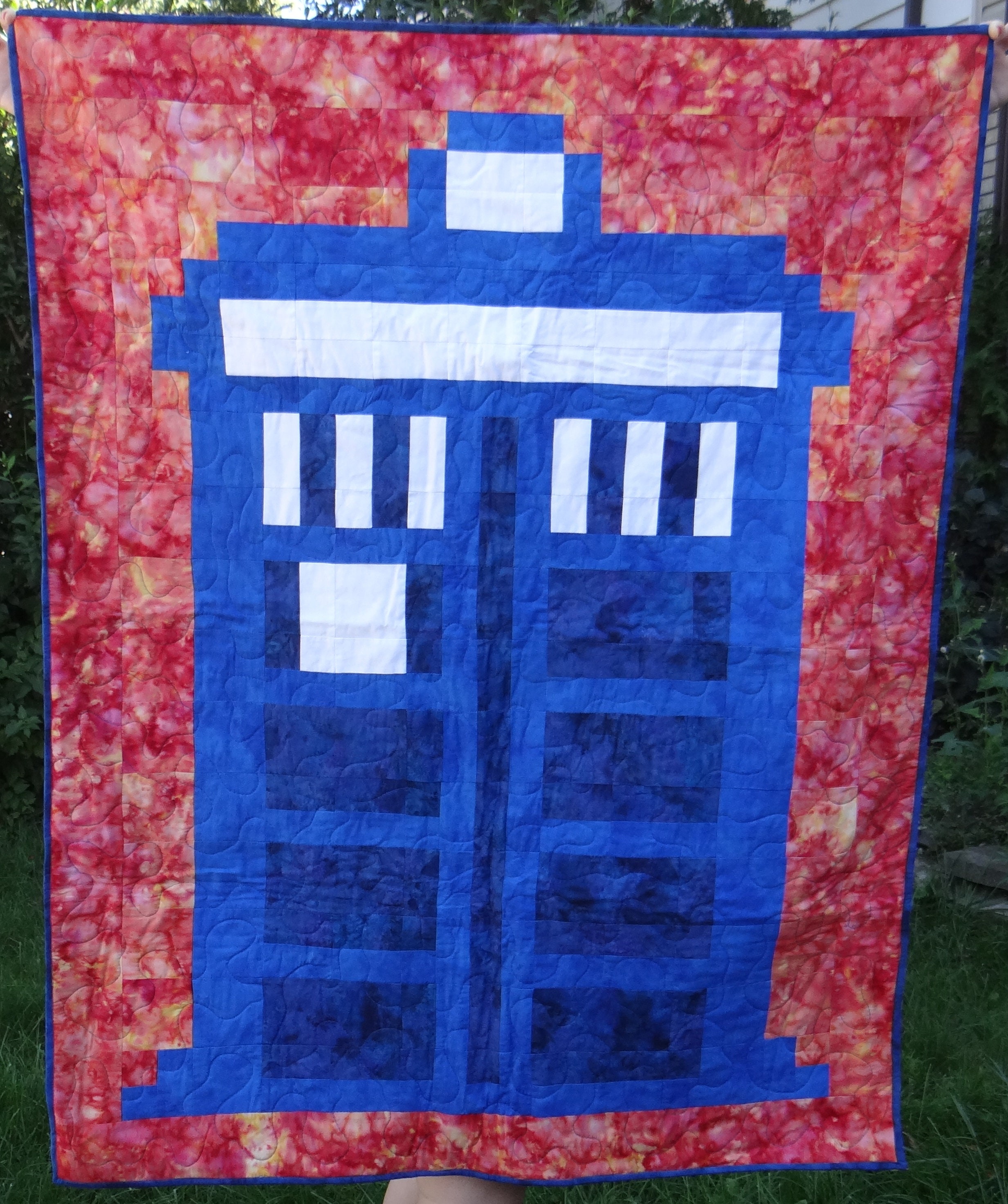 Britich Police Box Lap Quilt Pattern PDF - Etsy