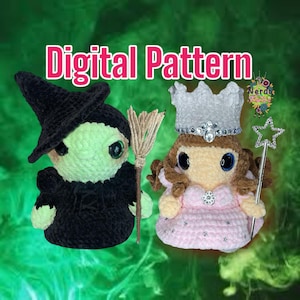 Glinda and Wicked Witch Crochet Pattern - Etsy