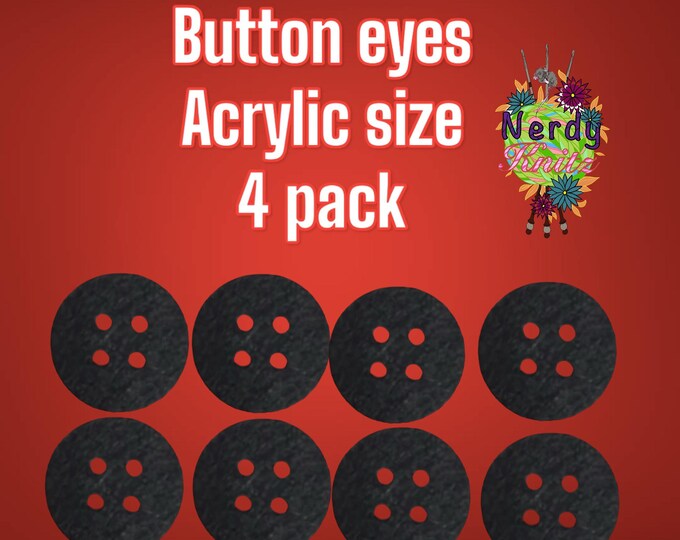 Felt Button Eyes *4 Pack* - Etsy