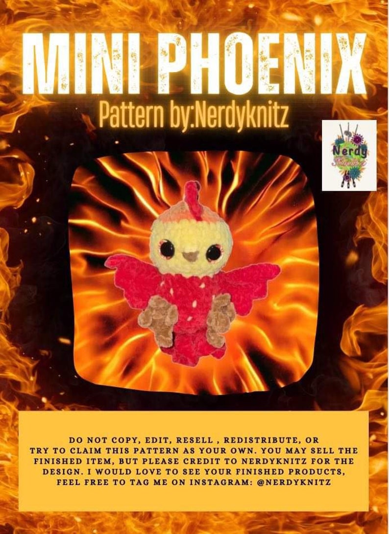 Mini Phoenix Crochet Pattern - Etsy