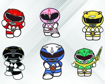Power rangers svg | Etsy