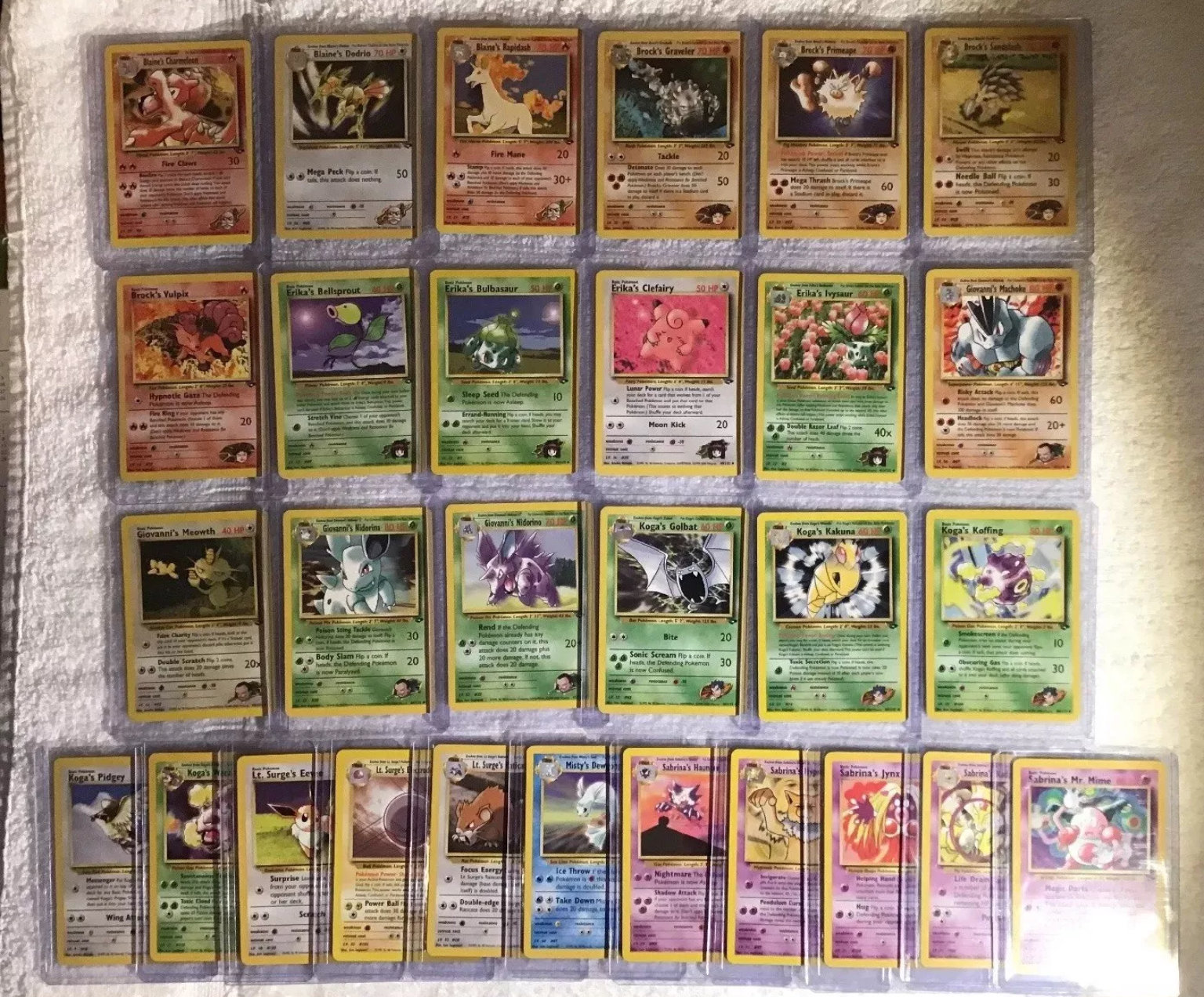 POKEMON Original Gym Challenge Set 132/132 Complete Vintage Set ...