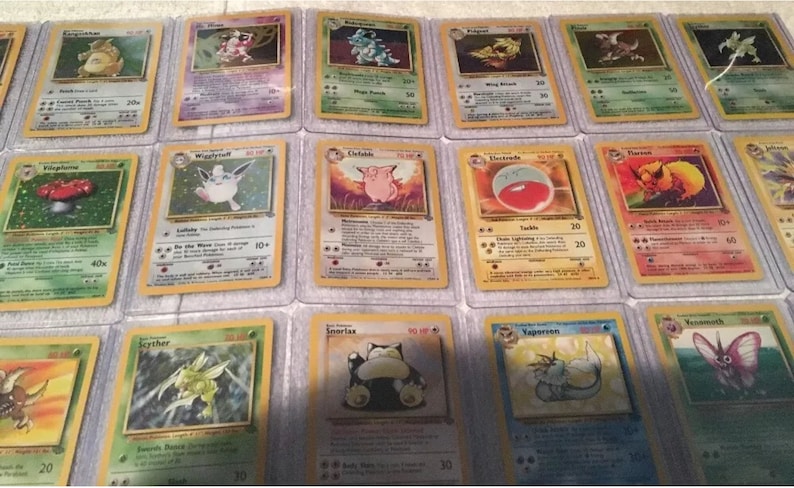 POKEMON Original Jungle Set 64/64 Complete Vintage Set - Etsy