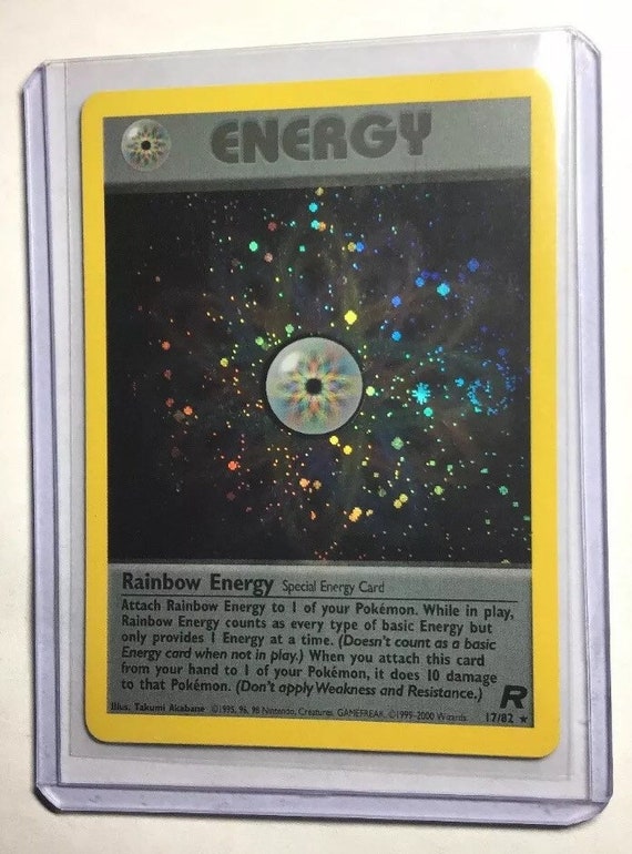 RAINBOW ENERGY 17/82 Team Rocket Set Holo Pokemon Card - Etsy