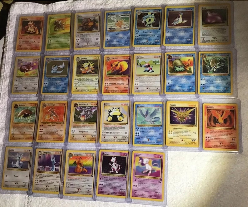 POKEMON 151 Set Complete 151 Original Base Set Jungle Set Fossil Set ...