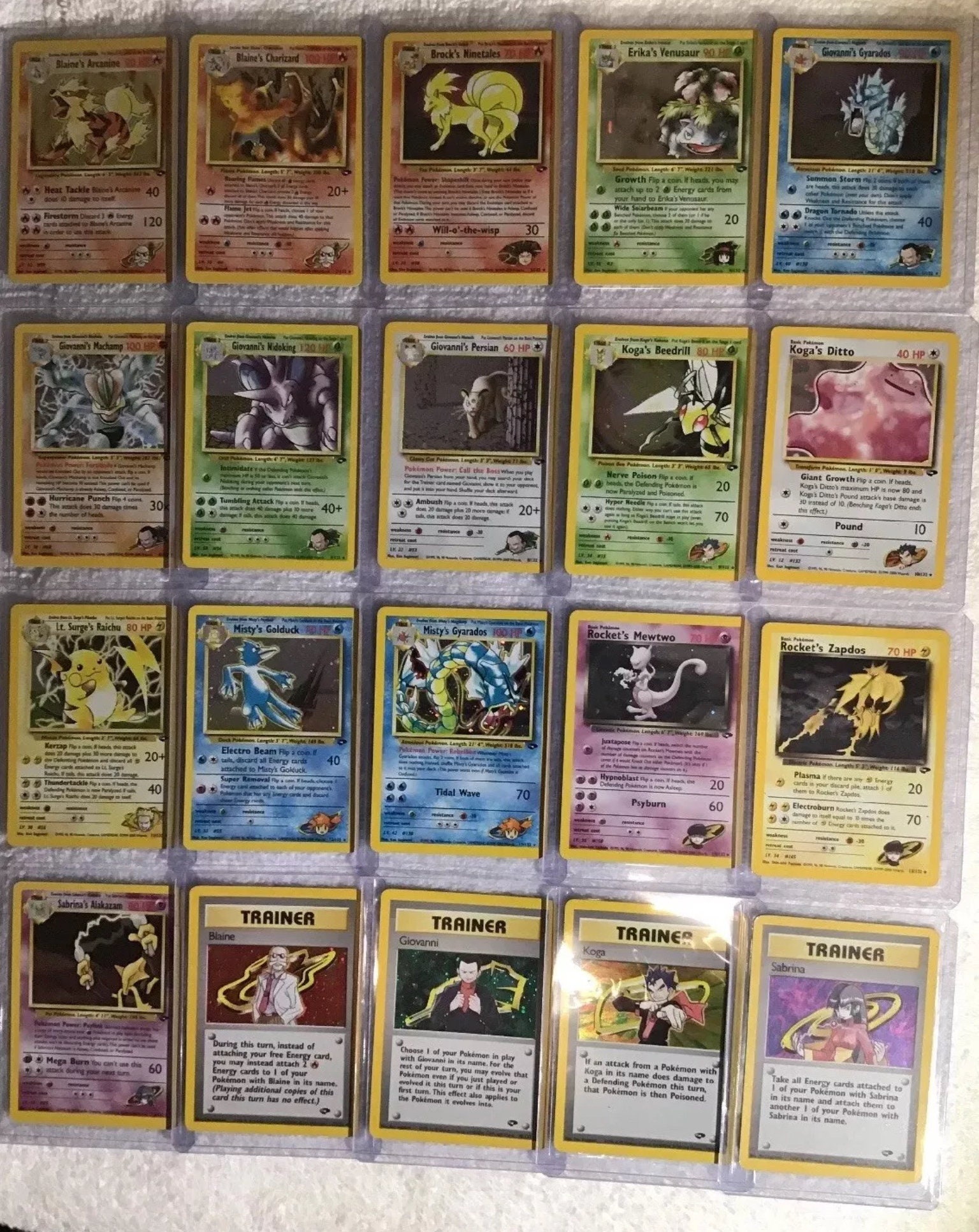 POKEMON Original Gym Challenge Set 132/132 Complete Vintage - Etsy