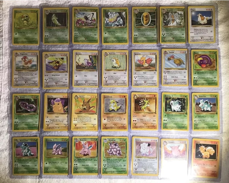 POKEMON 151 Set Complete 151 Original Base Set Jungle Set Fossil Set ...