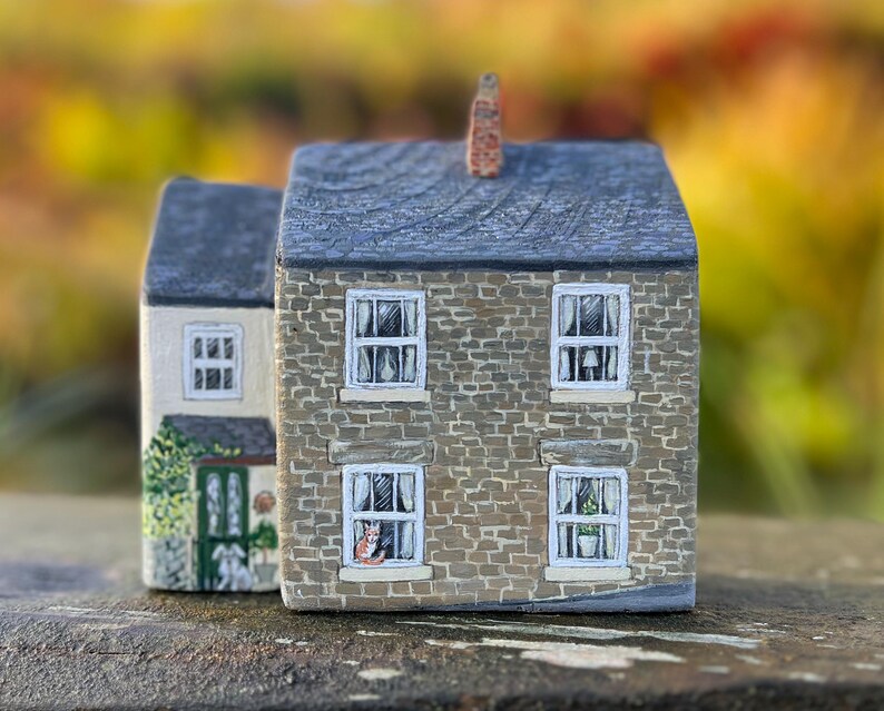 Miniature Wooden House Based on Your Own Home or Family/ Friend’s Homes ...
