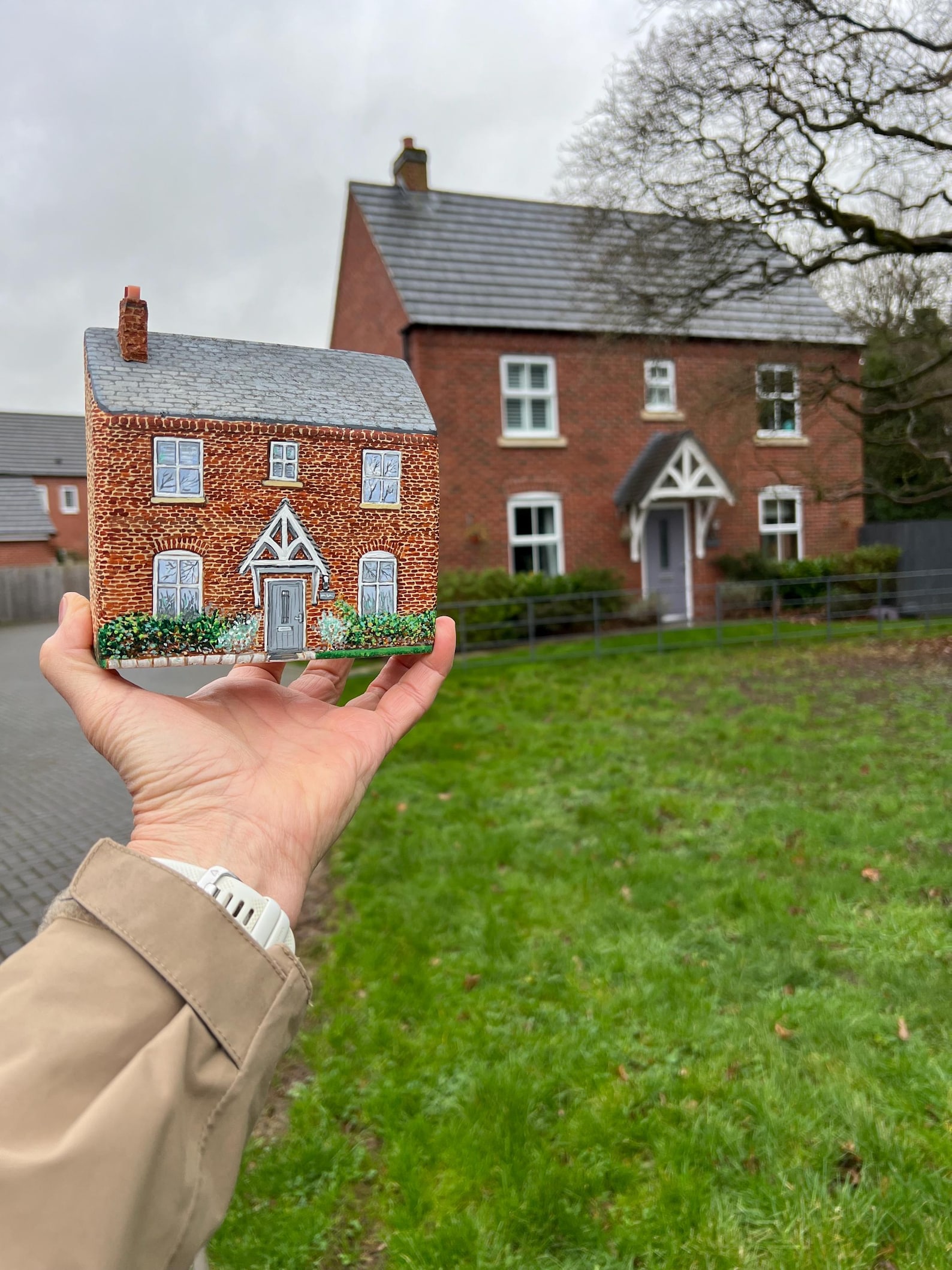 Miniature Wooden House Based on Your Own Home or Family/ Friend’s Homes ...