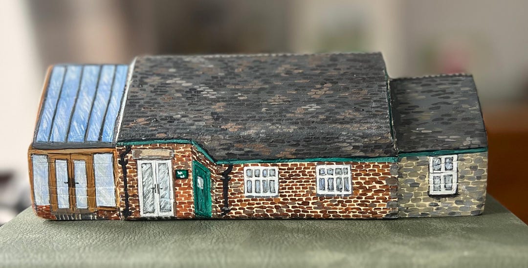 Miniature Wooden House Based on Your Own Home or Family/ Friend’s Homes ...