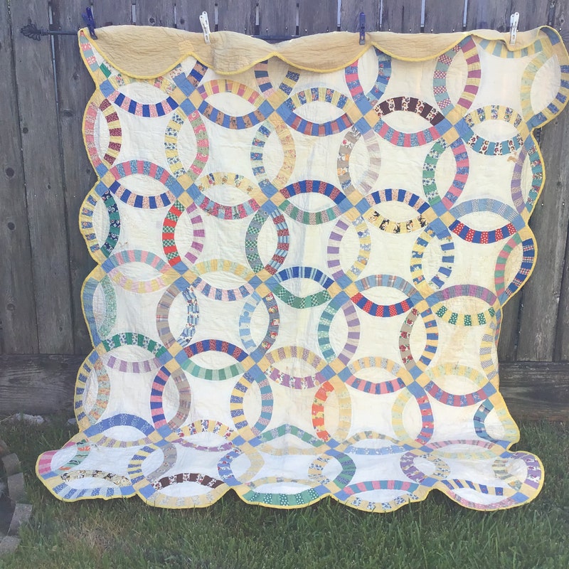 Wedding Ring Quilt - Etsy