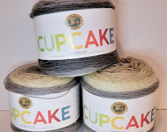 Lion Brand Cupcake Yarn 'coffee Break', Discontinued! - Etsy