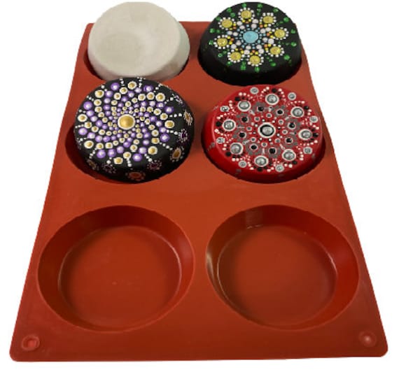 TAPERED DISC Silicone Mold 6 Cavity Tapered Disc Shaped - Etsy