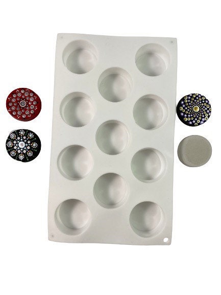 SMALL DISC Silicone Mold 11 Cavity Disc Shaped Silicone Mold | Etsy