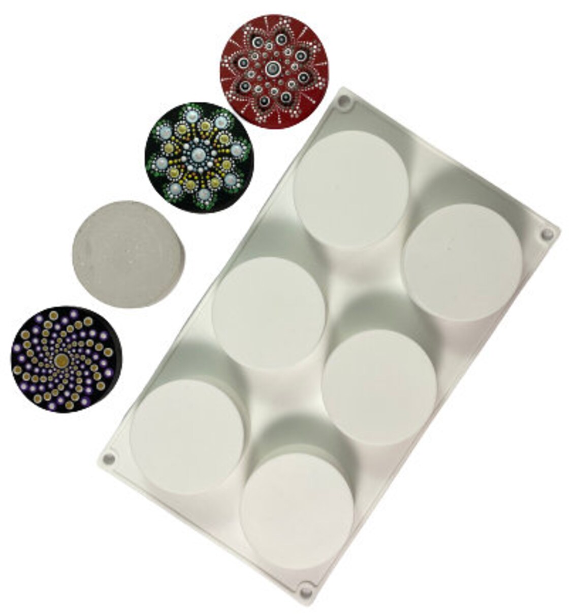 DISC Silicone Mold 6 Cavity Disc Shaped Silicone Mold for - Etsy Canada