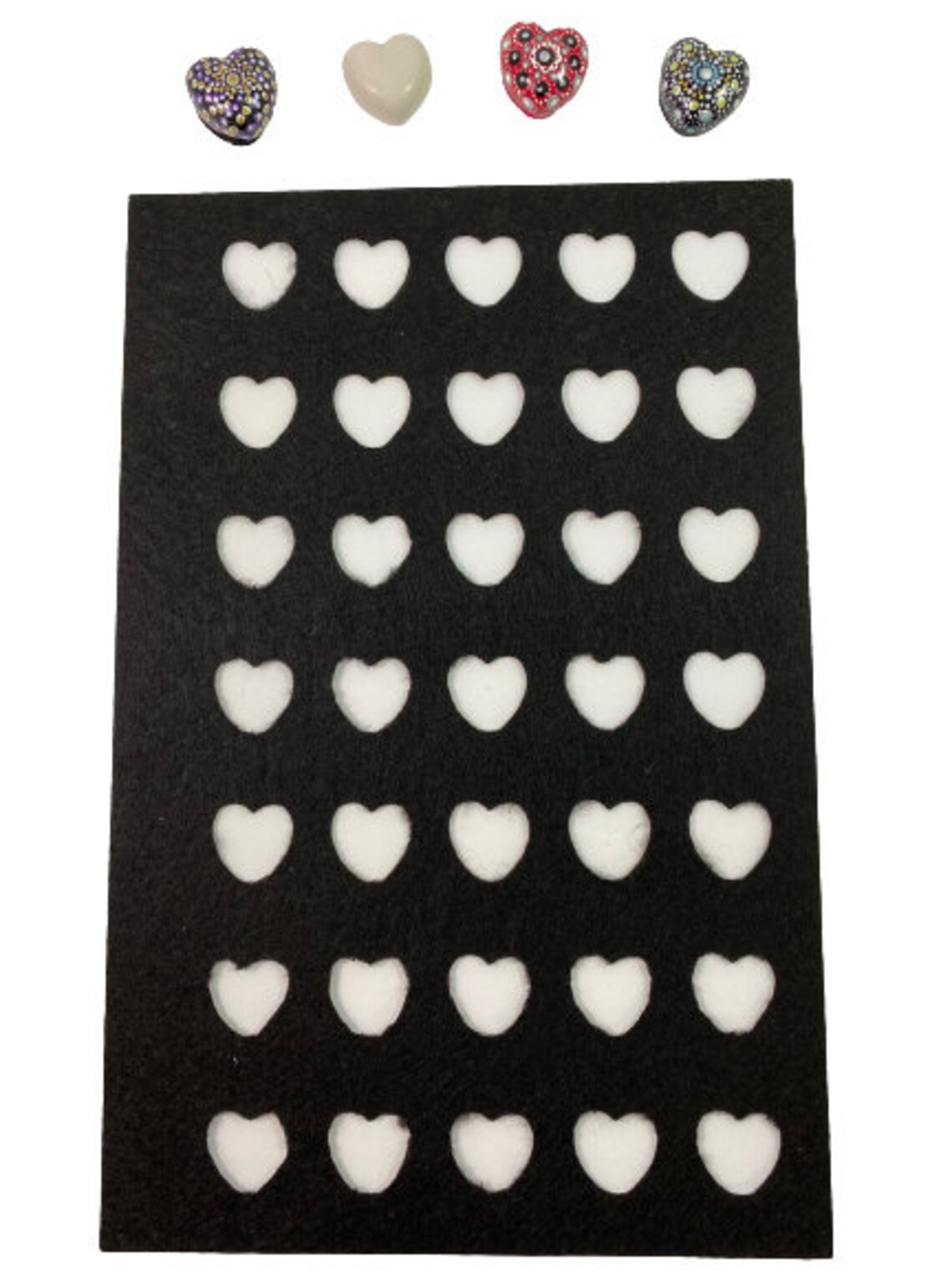 VERY SMALL Heart SVG File for Felt Cut Outs for Shaped Rock - Etsy