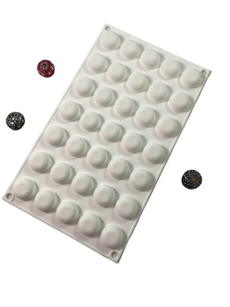 VERY SMALL Circle Silicone Mold - 35 Cavity Circle Shaped Silicone Mold ...