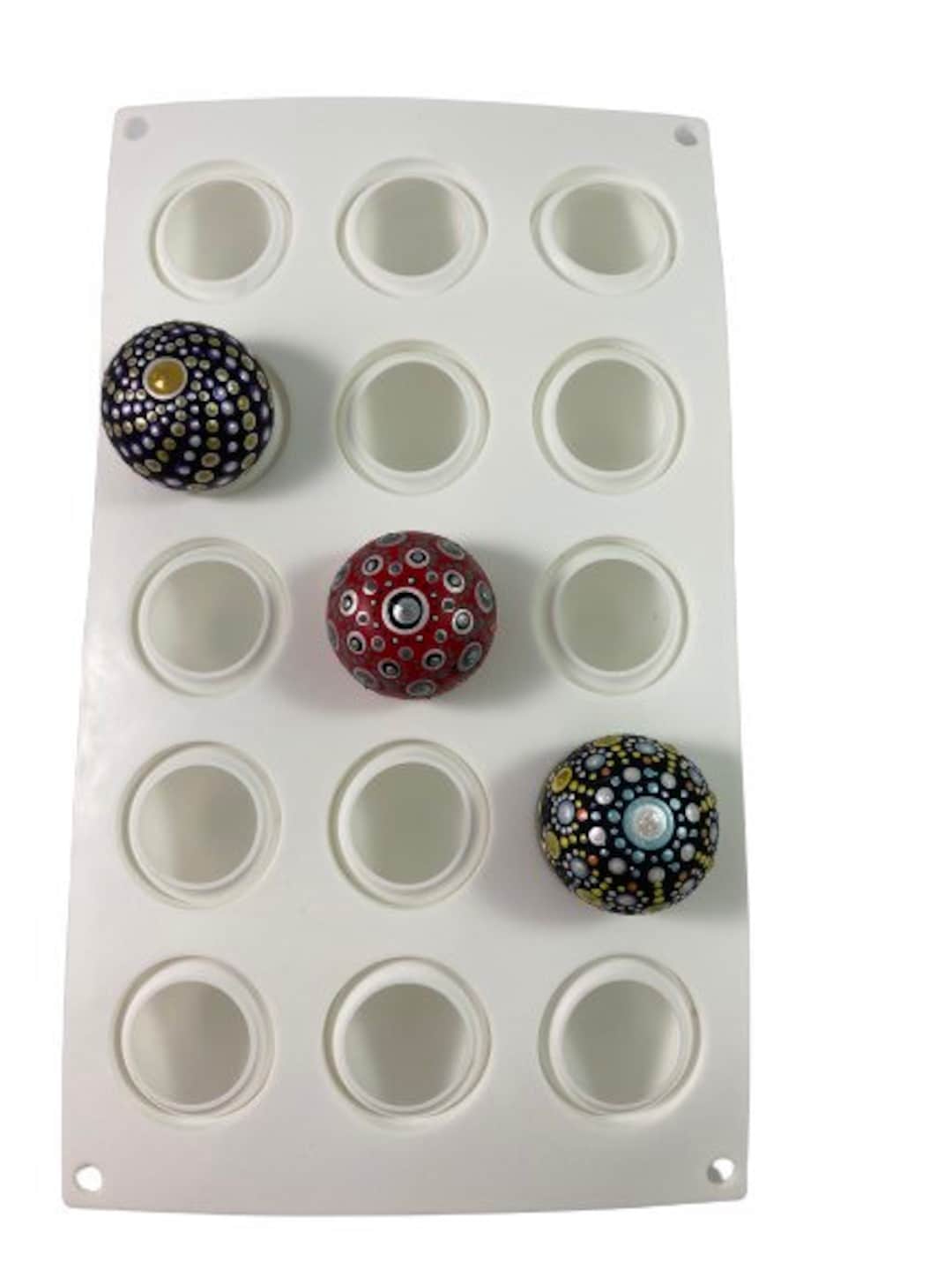 GLOBE Silicone Mold - 15 Cavity Globe Shaped Silicone Mold for Gypsum ...