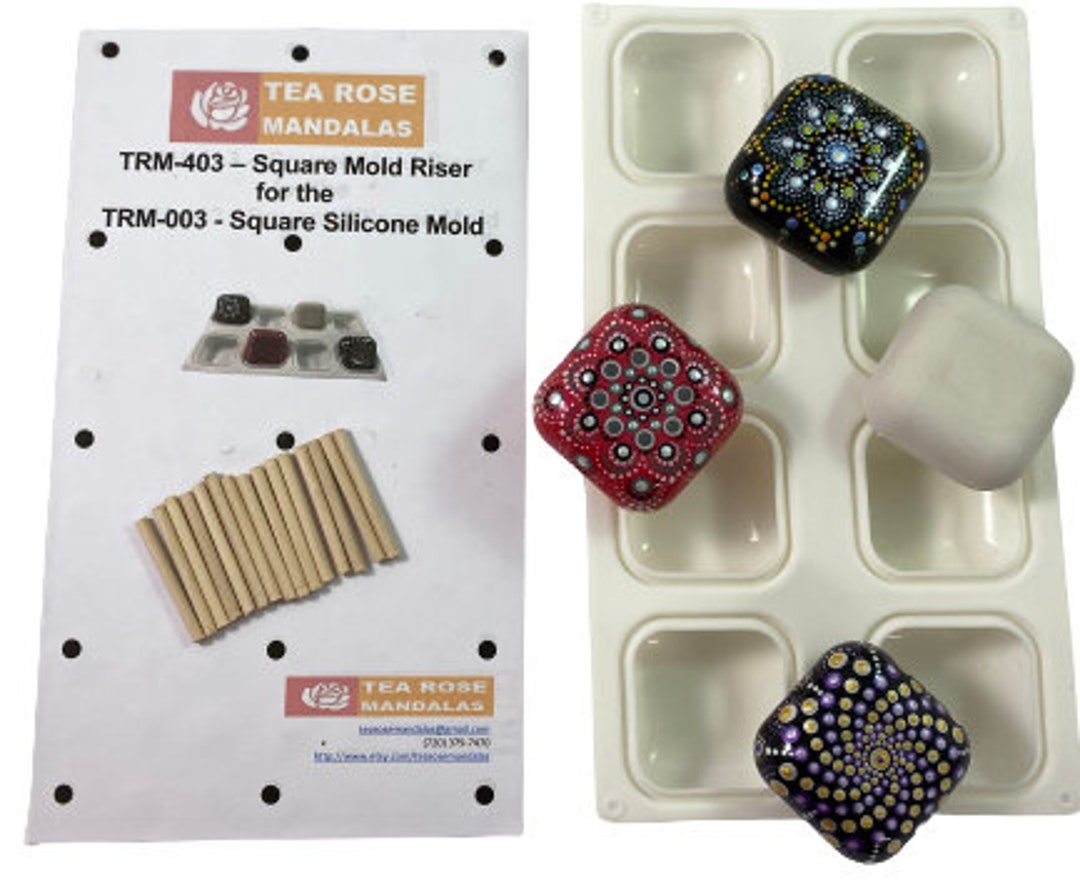 SQUARE Mold Riser-supports the Trm-003-square Silicone Mold While the ...