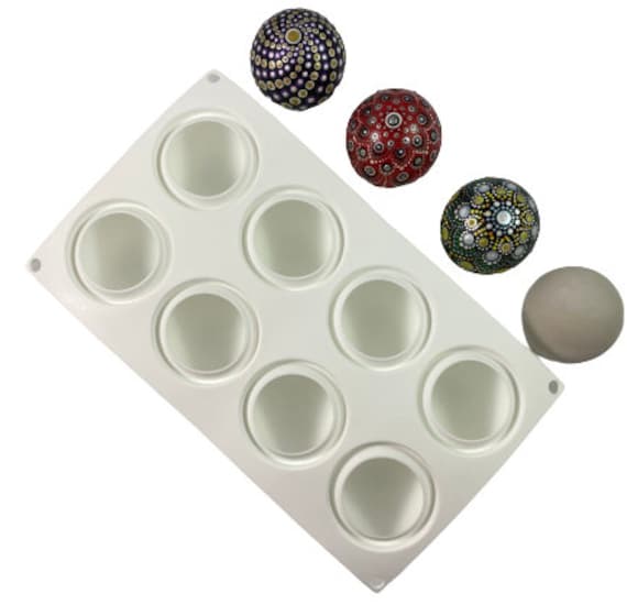 LARGE GLOBE Silicone Mold 8 Cavity Large Globe Shaped - Etsy