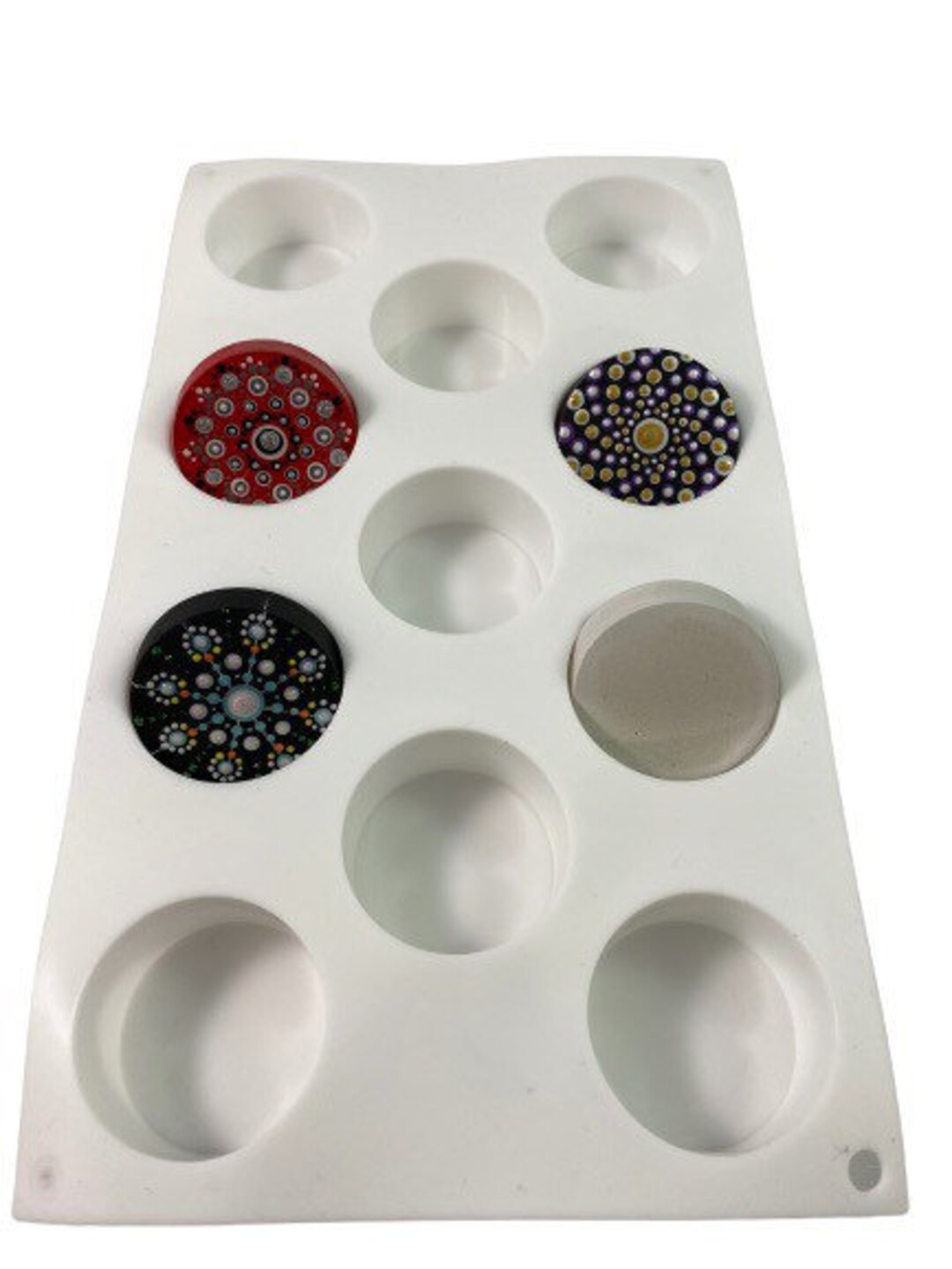 SMALL DISC Silicone Mold - 11 Cavity Disc Shaped Silicone Mold for ...
