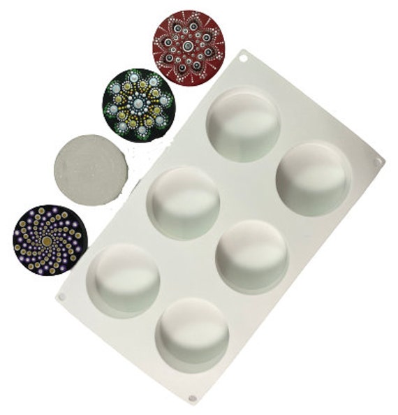 DISC Silicone Mold 6 Cavity Disc Shaped Silicone Mold for - Etsy