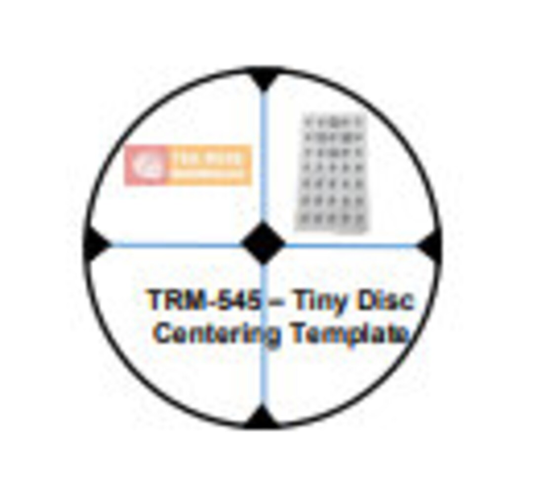 TINY DISC Printed Centering Template PDF File for Disc Shaped Rocks of ...