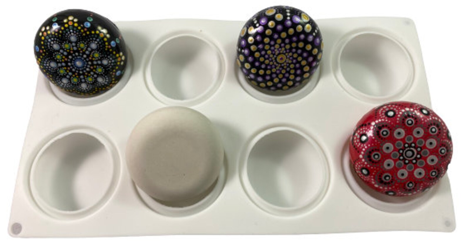 CIRCLE-8 Cavity Circle Shaped Silicone Mold for Gypsum/cement Circle ...