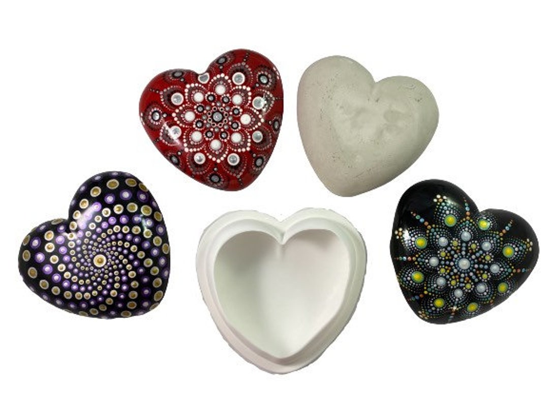 VERY VERY Large HEART Silicone Mold for Gypsum/cement Heart Shaped ...