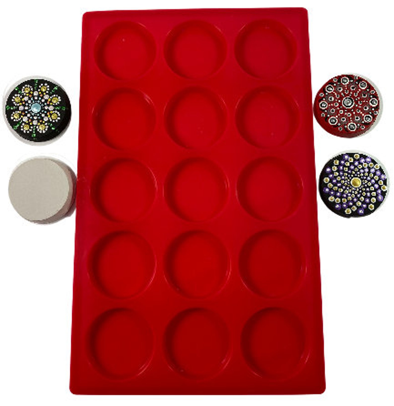 SMALL TAPERED DISC Silicone Mold 15 Cavity Disc Shaped | Etsy