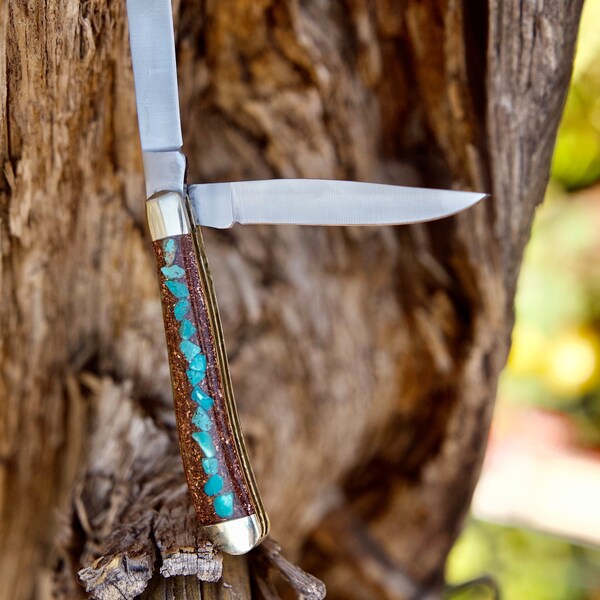Turquoise Pocket Knife - Etsy