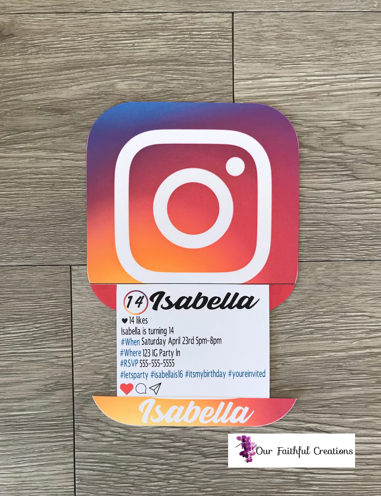 Instagram Birthday Invitation, Social Media Party, IG Birthday, Hashtag ...