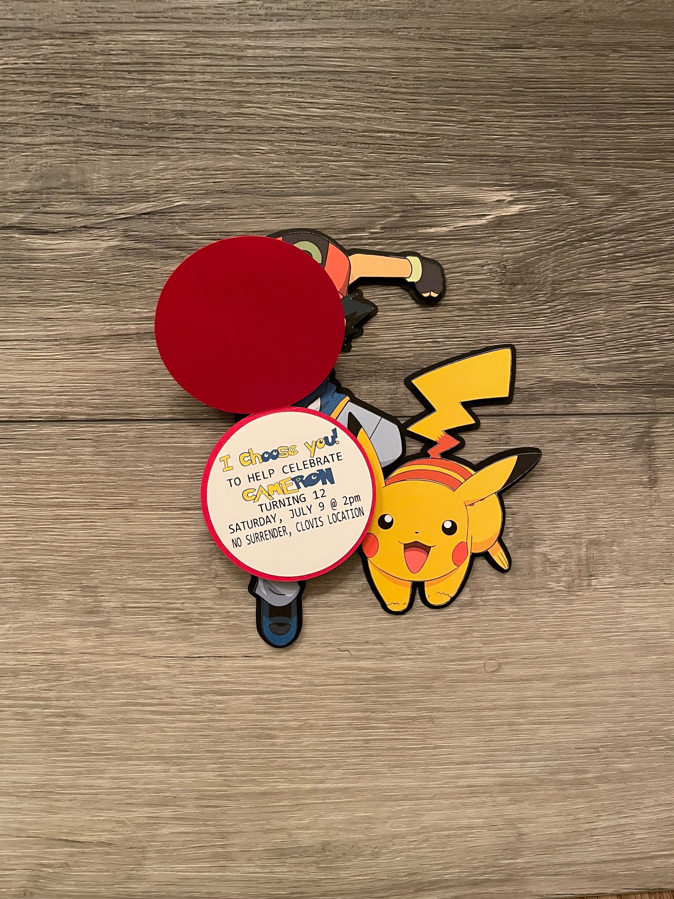 Pokémon Birthday Invitation Pikachu Party Anime Invitations - Etsy